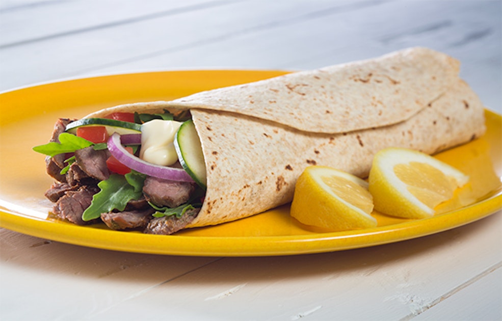 Greek Wrap with Fire Roasted Lamb - Mission Foodservice